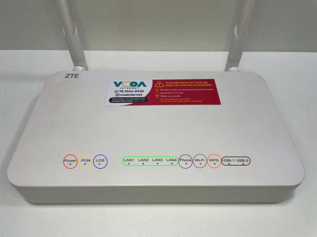 Conheça as luzes do seu roteador - Voa Internet